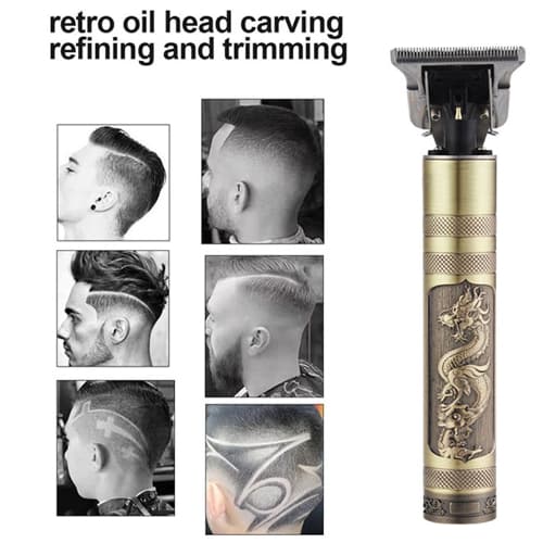 VINTAGE T9 DRAGON Hair Clipper For Men Professional Rechargeable Hair ...